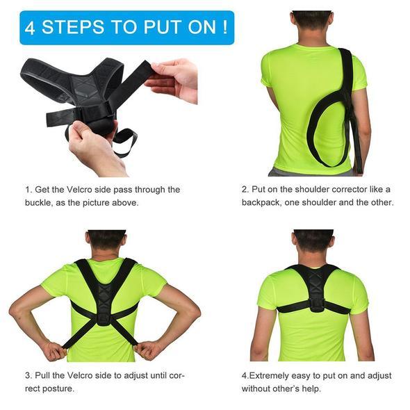 BoostingPosture - Posture Corrector (Adjustable to All Body Sizes ...